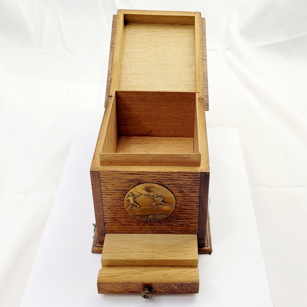 Interwar Royal Air Force Fencing Union Cigarette Box - Sally Antiques