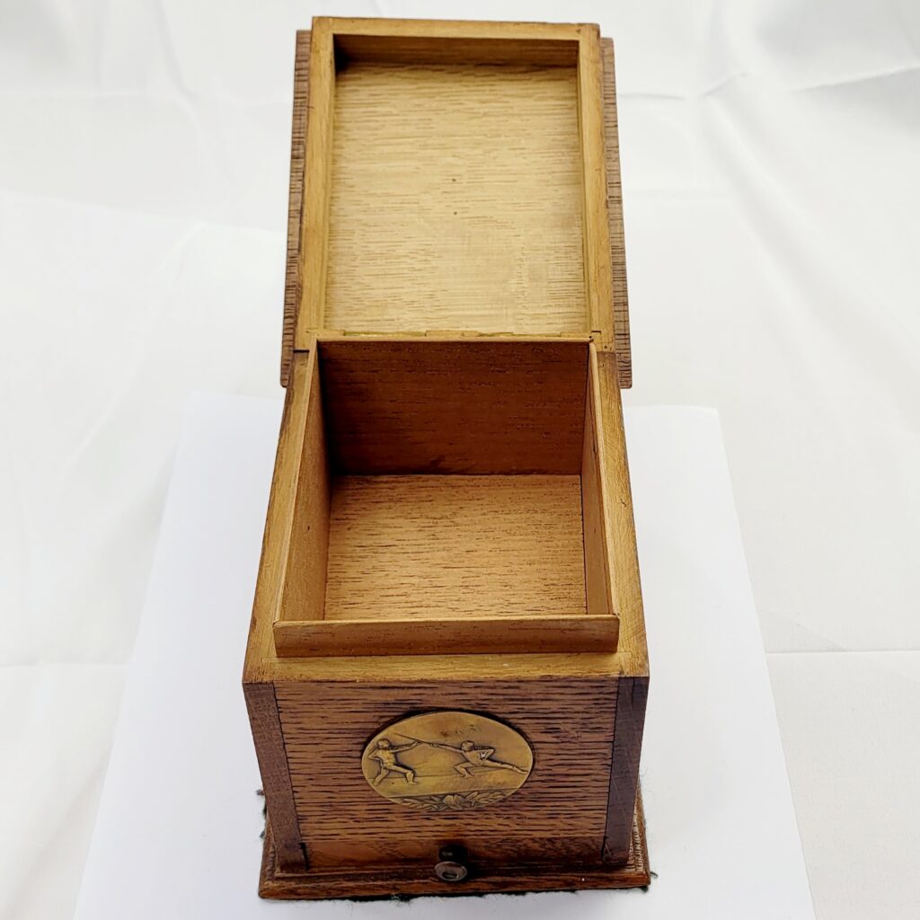 Interwar Royal Air Force Fencing Union Cigarette Box - Sally Antiques