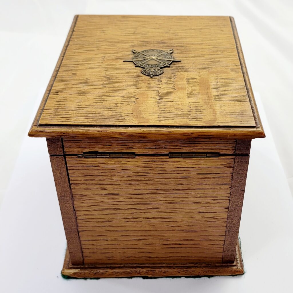 Interwar Royal Air Force Fencing Union Cigarette Box - Sally Antiques