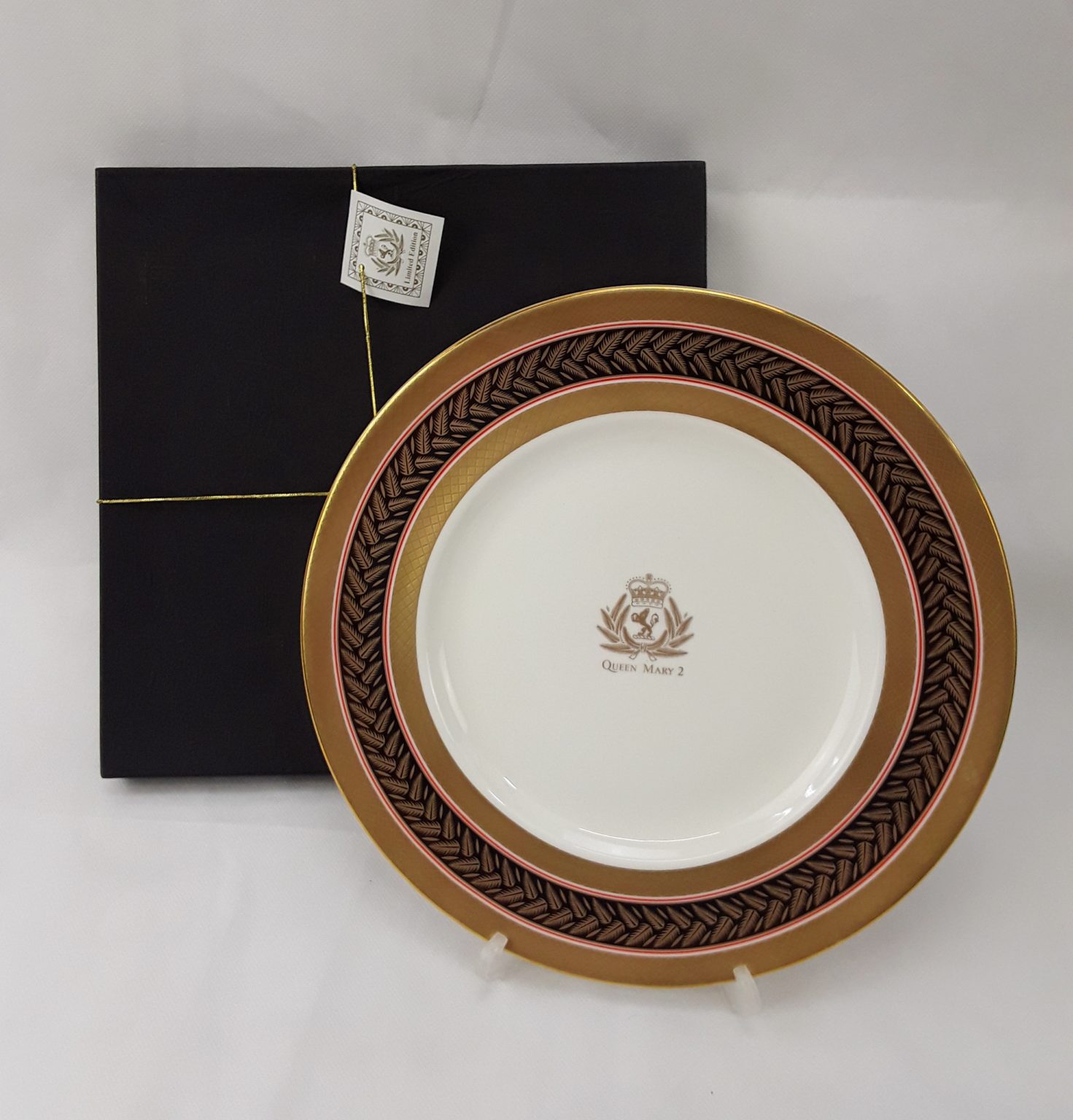 RMS Queen Mary 2 Commemorative Plate - Ltd Ed. 11/500 - Sally Antiques