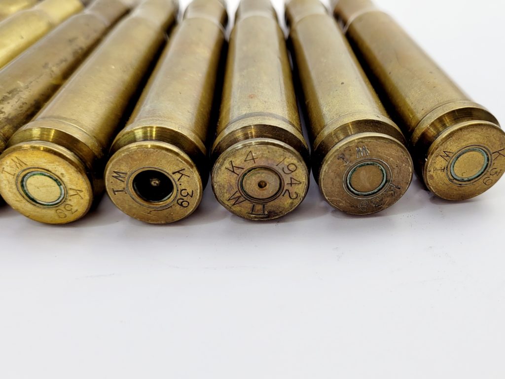 WW2 Era Two Clips of Five Anti Tank Rifle Rounds .55 Boys with Original ...