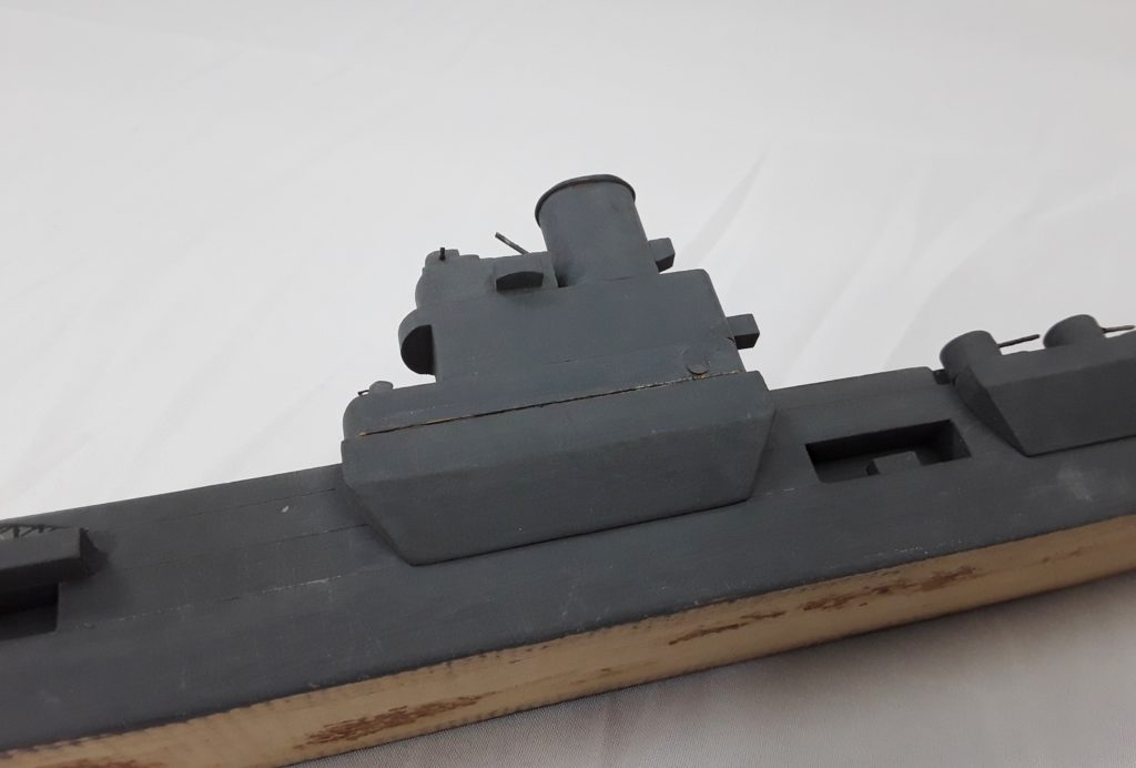 WW2 Recognition Model Of A Royal Navy Aircraft Carrier - Sally Antiques