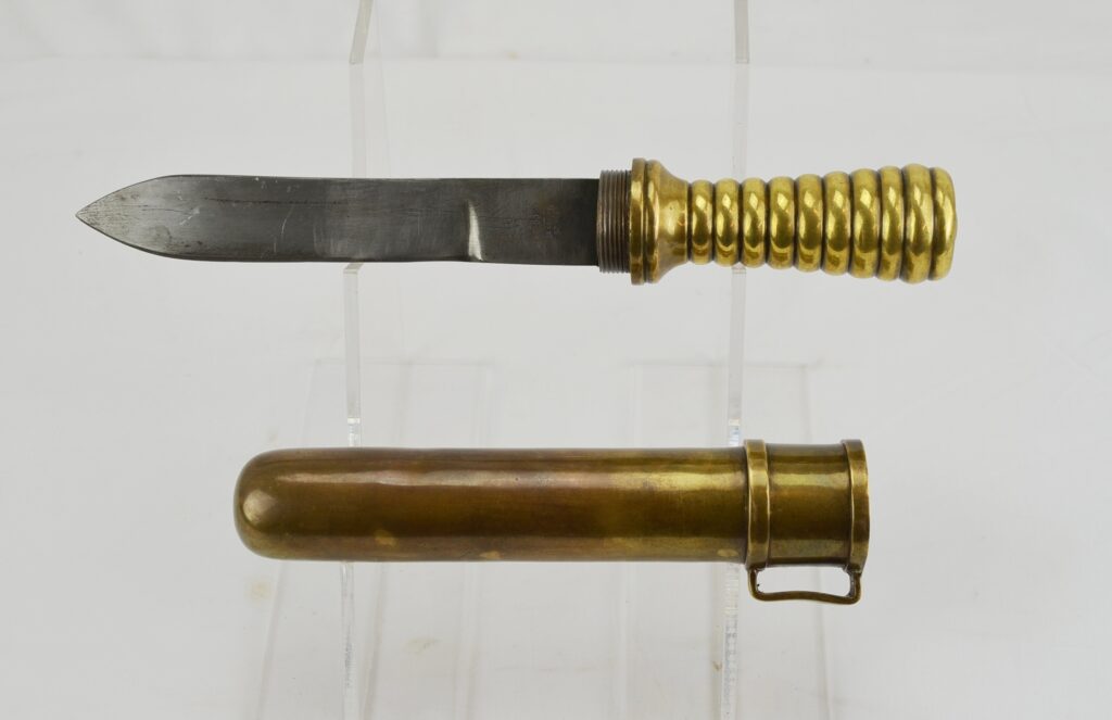 WW2 German Brass Deep Sea Diver's Knife by J. A. Henckles - Sally Antiques