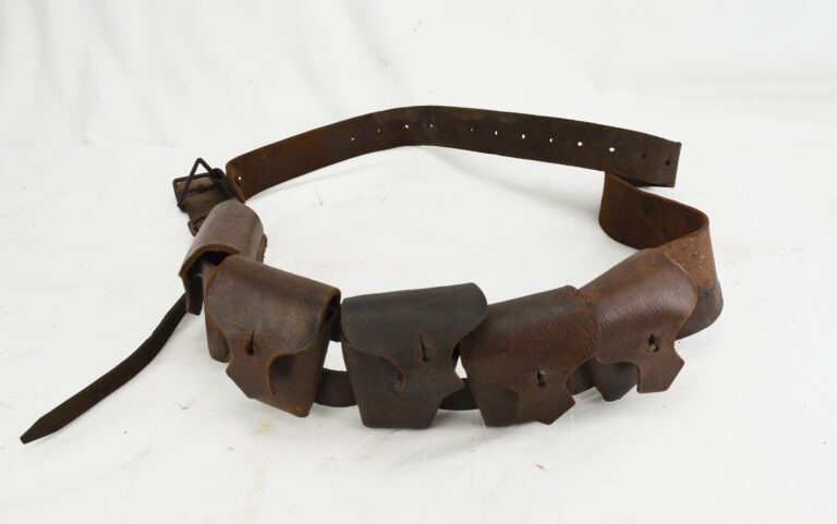 Original 1903 Pattern 1918 Dated Leather Bandolier - Sally Antiques