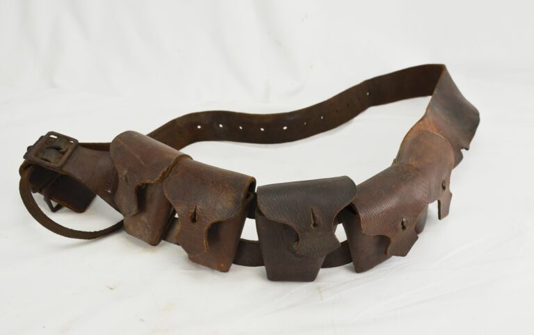 Original 1903 Pattern 1918 Dated Leather Bandolier - Sally Antiques
