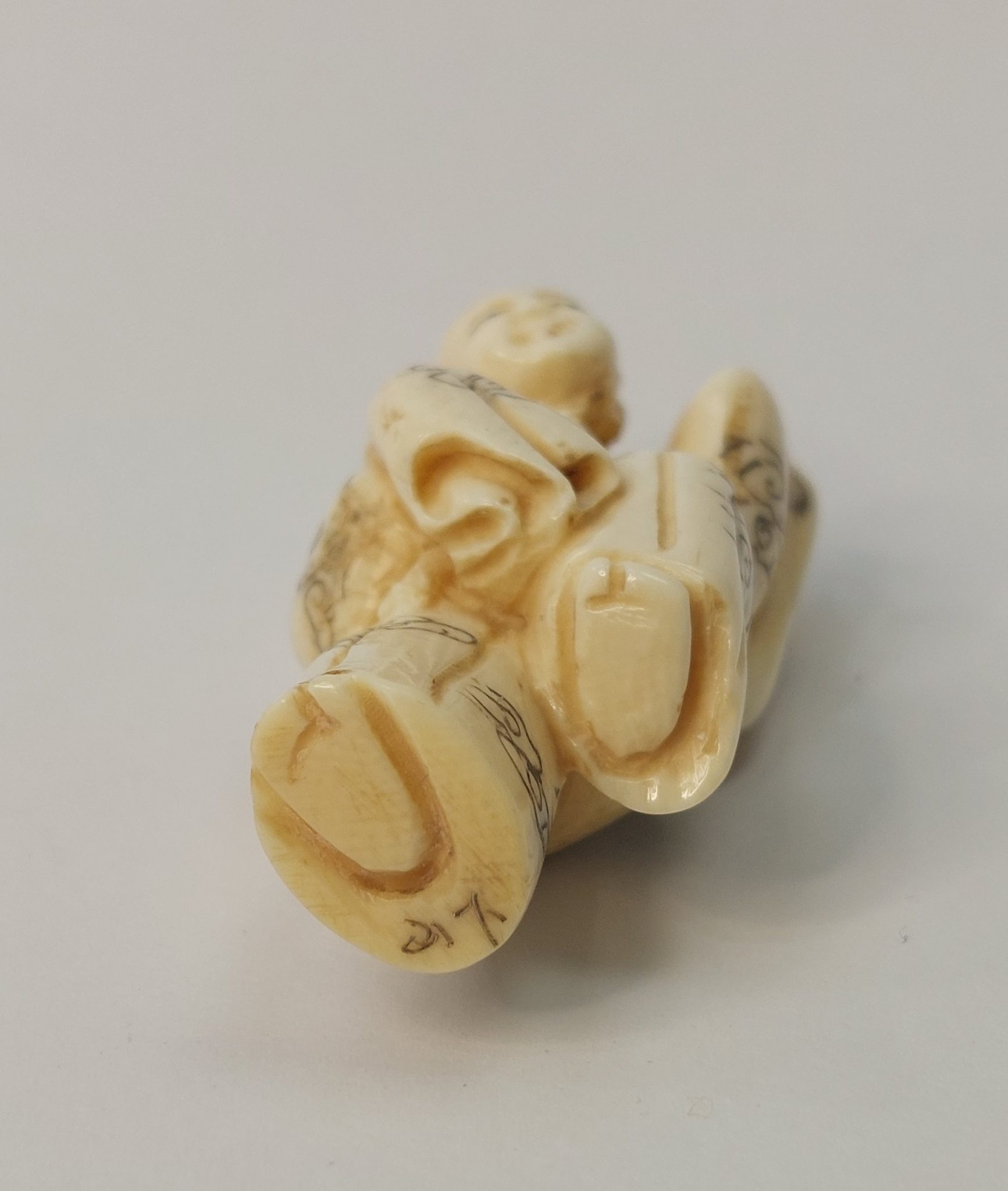 19th Century Japanese Carved Ivory Netsuke Of A Dancing Figure - Sally ...