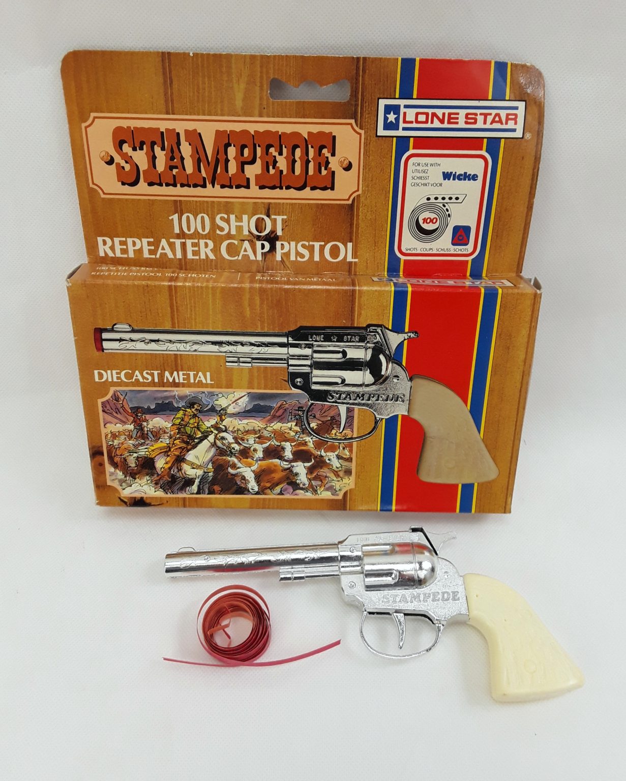 Lone Star Toys Stampede 100 Shot Repeater Cap Pistol - Sally Antiques