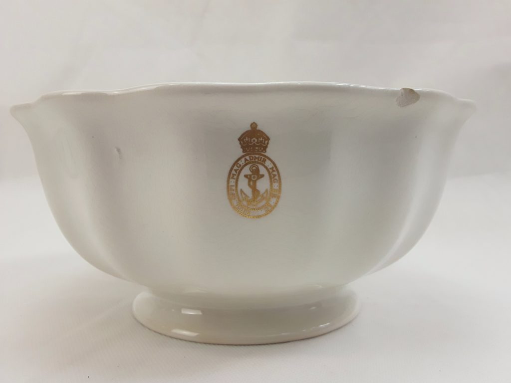 Royal Navy Fruit Bowl Circa 1952 - Sally Antiques