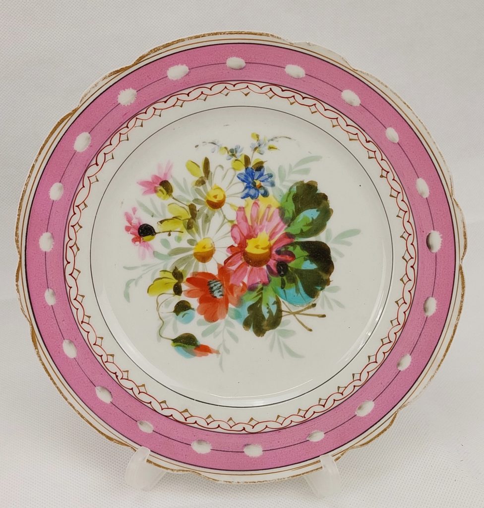 Set Of 6 Circa 1870 Hand Painted Hard Paste Porcelain Plates - Sally ...