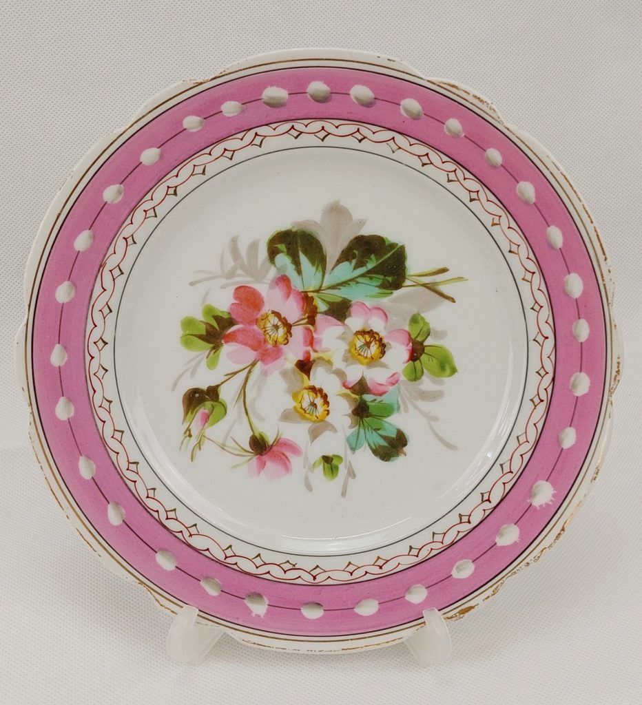 Set Of 6 Circa 1870 Hand Painted Hard Paste Porcelain Plates - Sally ...