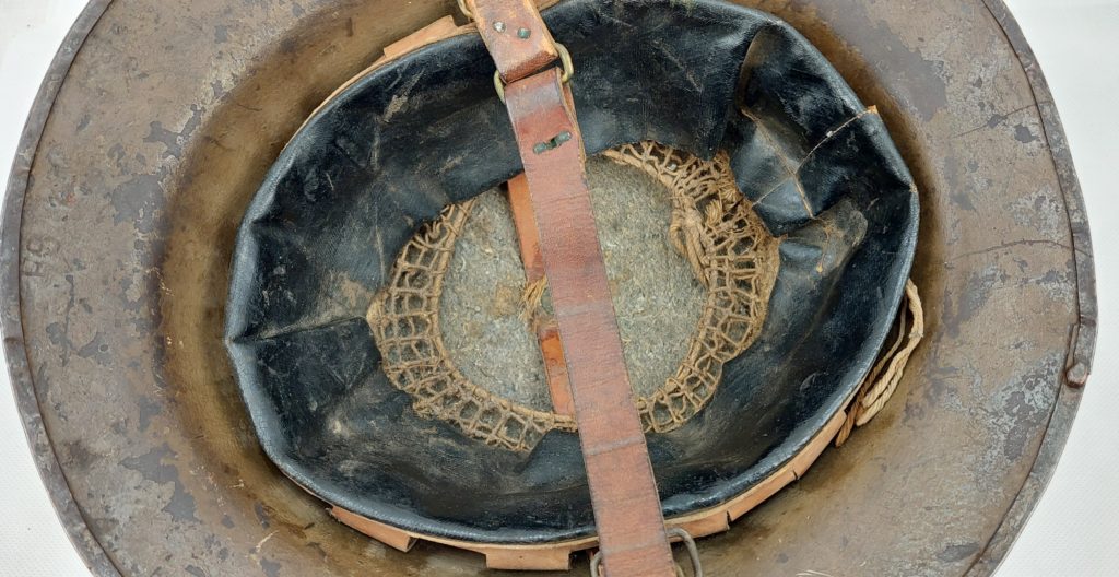 WW1 British Brodie Mark 1 Steel Helmet - Sally Antiques