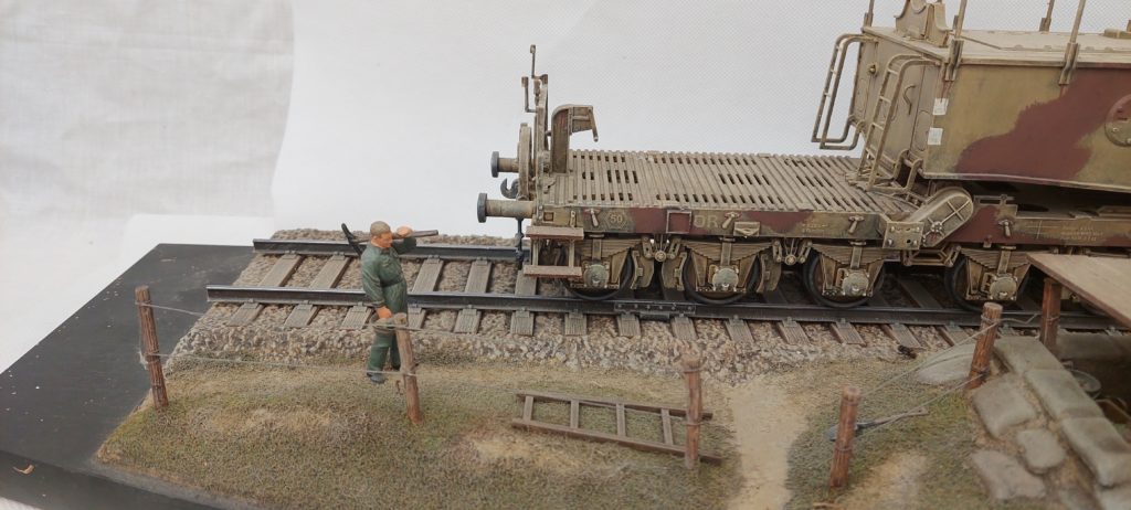Diorama Model Of WW2 German Krupp K5 Railway Gun Leopold* - Sally Antiques