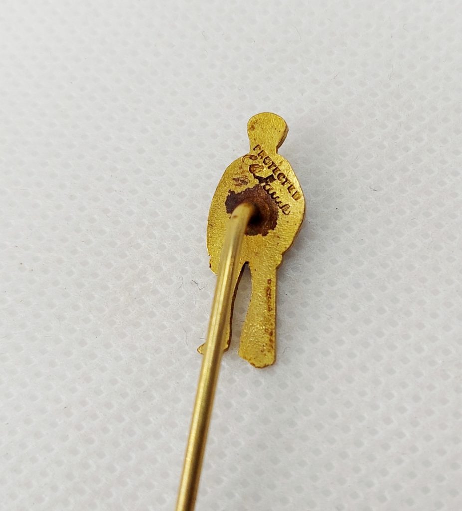 WW1 9 Carat Gold Royal Navy Sailor Pin - Sally Antiques