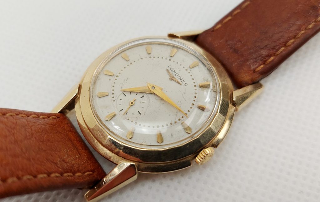 Excellent Manual Wind 9ct Gold Late 1950s Longines Gents Watch - Sally ...