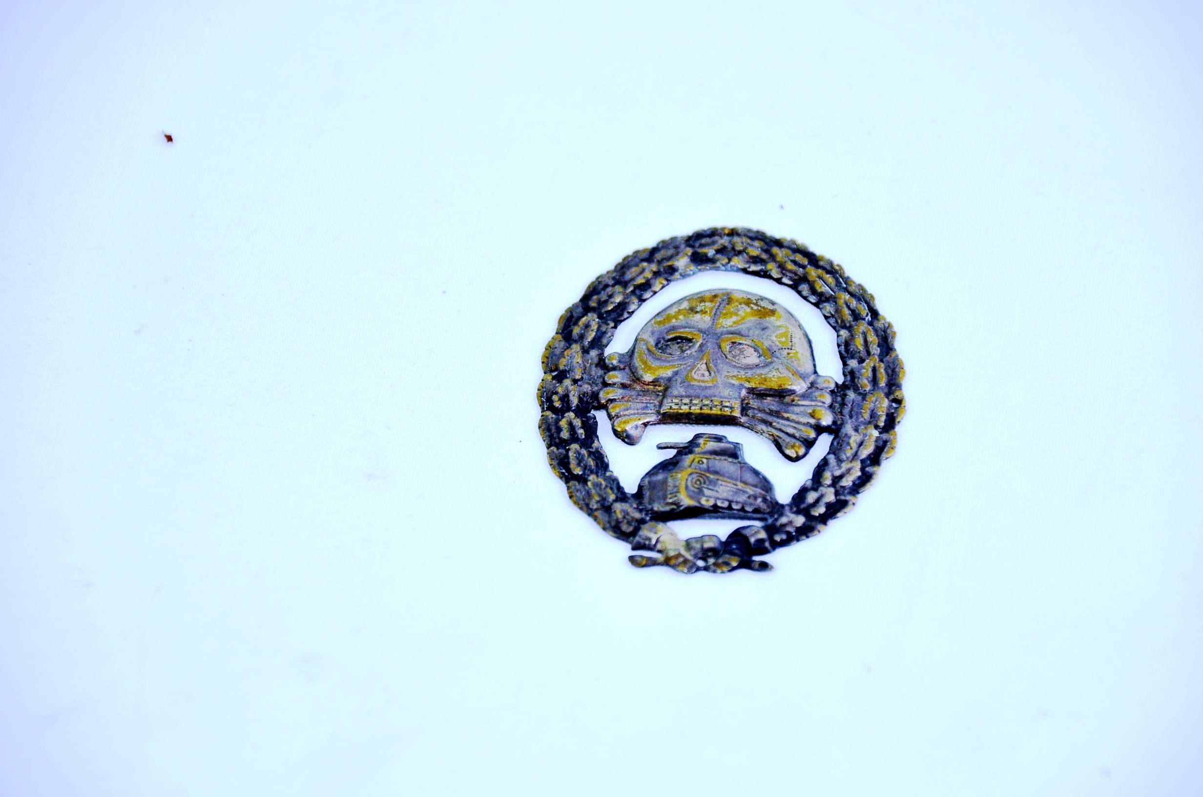 Rare Nazi Bronze Condor Legion Tank Badge - Sally Antiques