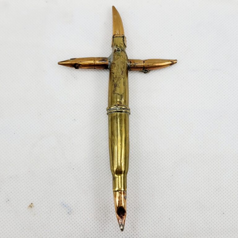 WW1 Trench Art Shell Case And Bullet Ashtray - Sally Antiques