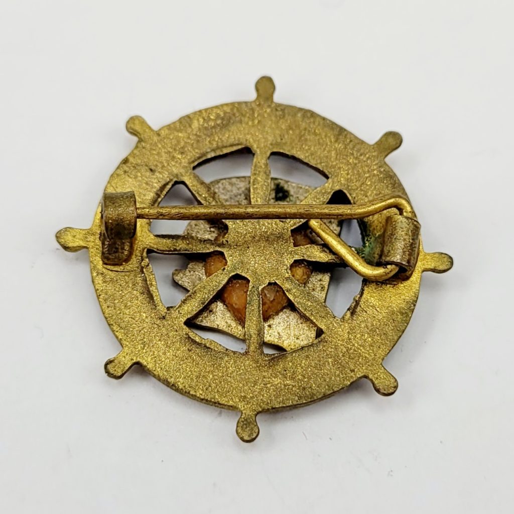 RMS Queen Mary Ocean Liner Gilt And Enamel Sweetheart Badge - Sally ...