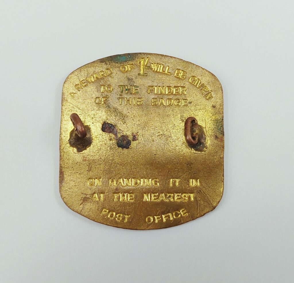 General Post Office Branch Member 2922 Badge - Sally Antiques