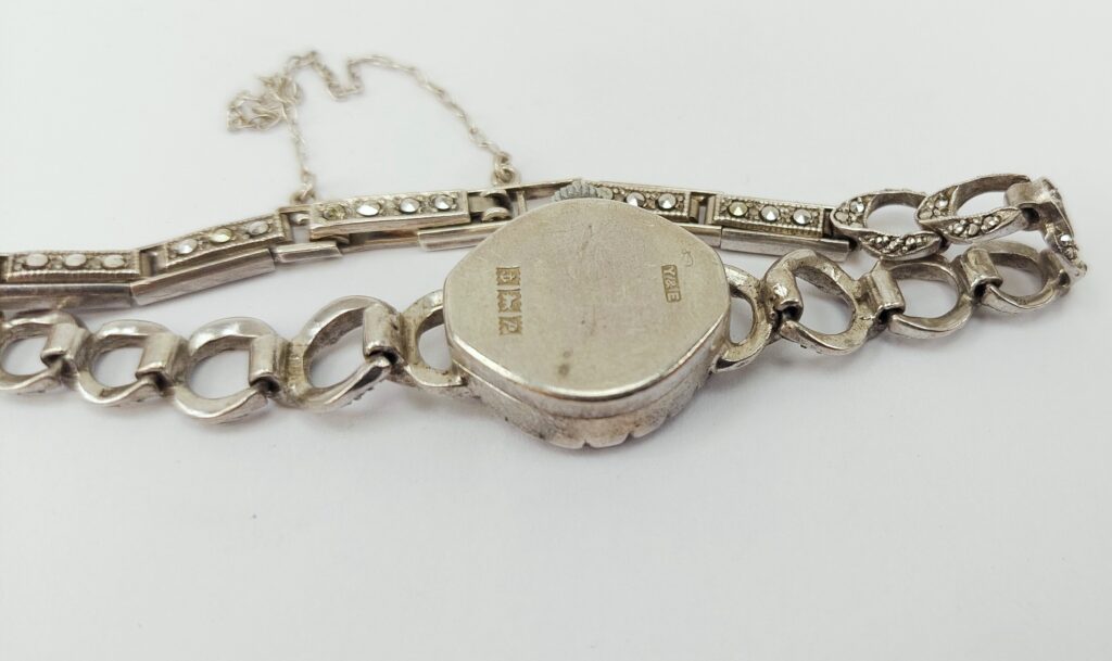 Ladies Sterling Silver & Marcasite Avia Cocktail Watch c1964 - Sally ...