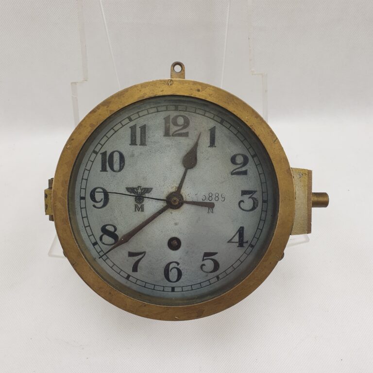 WW2 German Kriegsmarine North Sea Ships Or U-Boat Bulkhead Clock ...