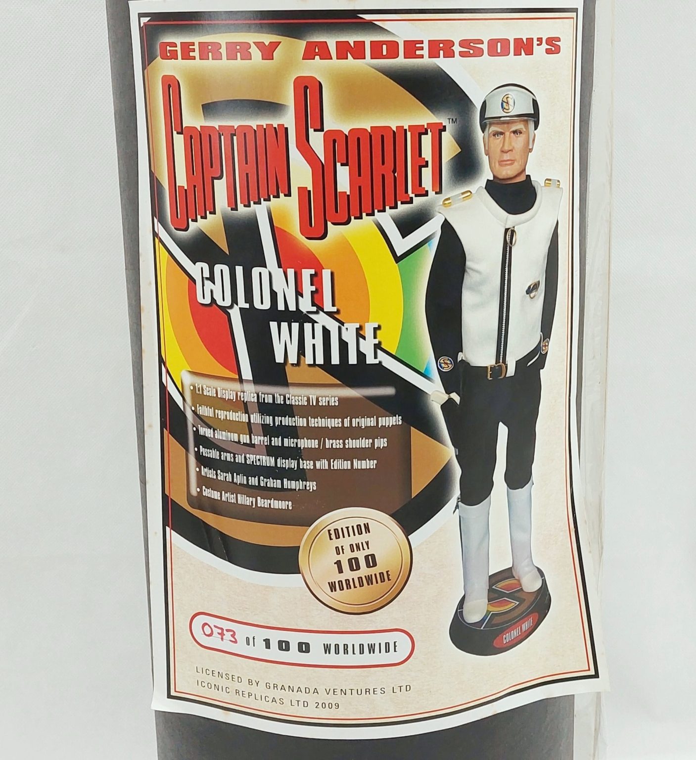 Iconic Replicas Ltd Gerry And Sylvia Anderson Captain Scarlet Colonel ...