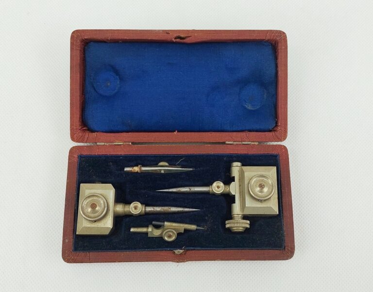 Vintage Cased Set of Drawing Instruments - Sally Antiques