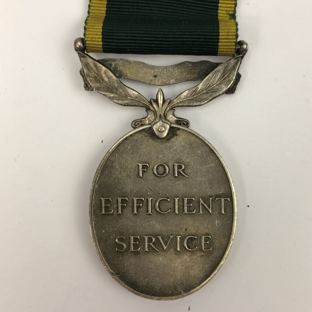 Silver Territorial Medal For Efficient Service 2575738 Signalman E. G ...