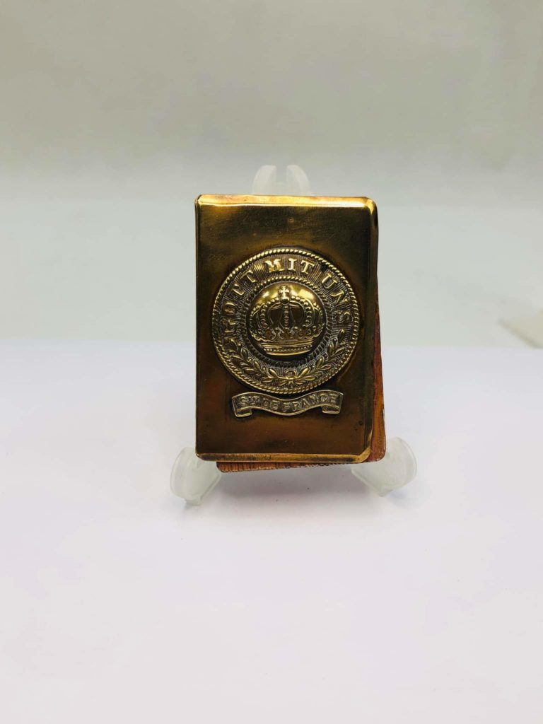 WW1 German Trench Art Matchbox Cover - Sally Antiques