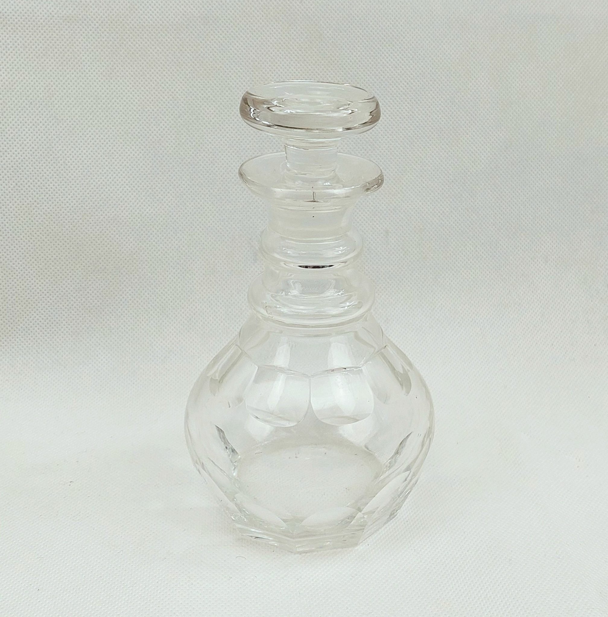 18th Century Cut Glass Lead Crystal Half Size Decanter - Sally Antiques