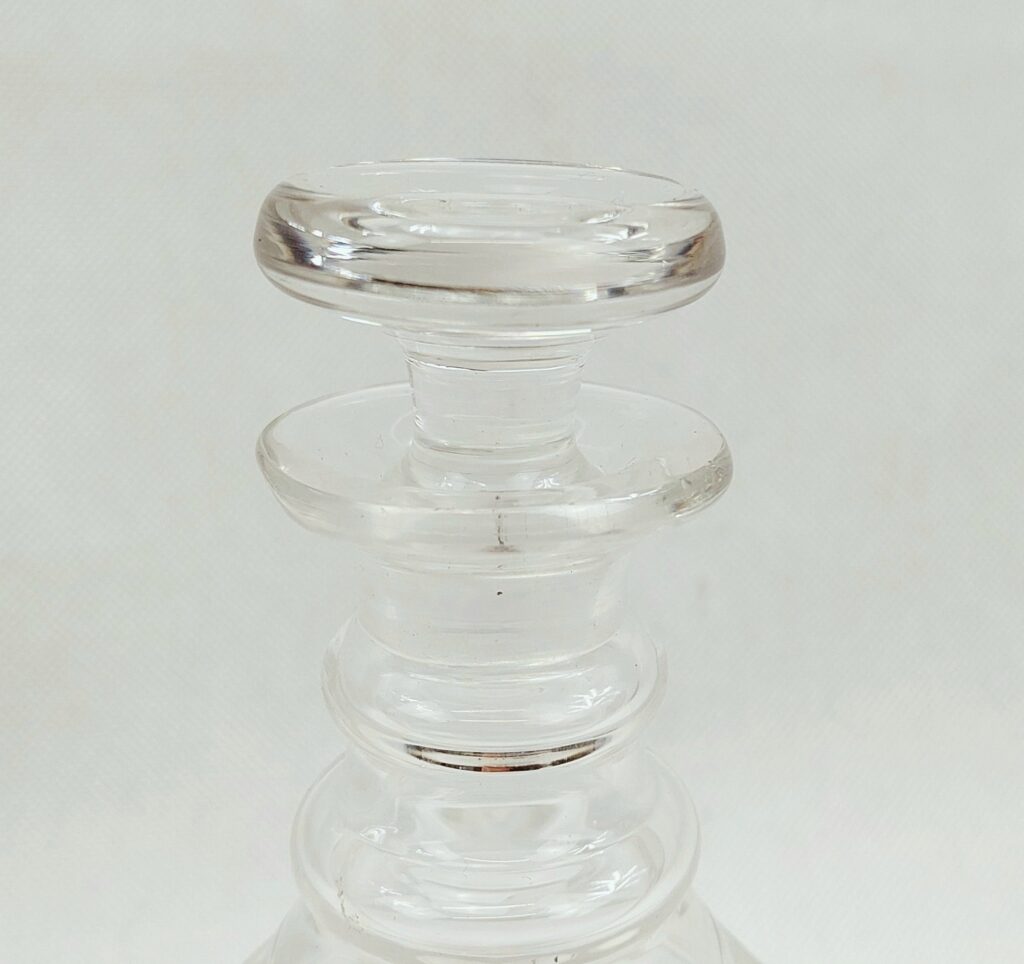 18th Century Cut Glass Lead Crystal Half Size Decanter - Sally Antiques