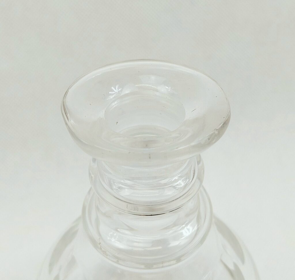 18th Century Cut Glass Lead Crystal Half Size Decanter - Sally Antiques
