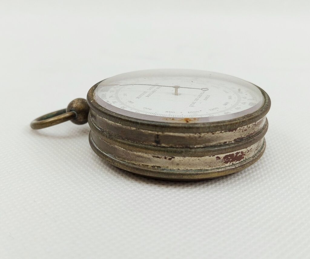 Antique Silver Plated French Maison Losieau Pocket Barometer - Sally ...