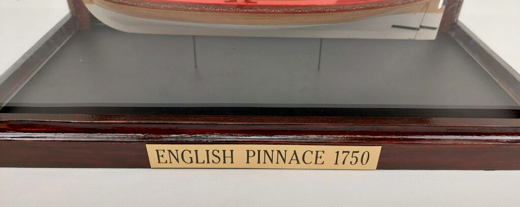 Fine Cased Model Of An English Pinnace Circa 1750 - Sally Antiques