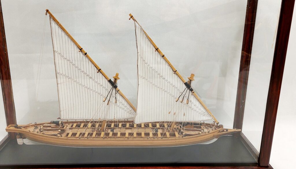 Fine Cased Model Of The American Gunboat Arrow 1814 - Sally Antiques