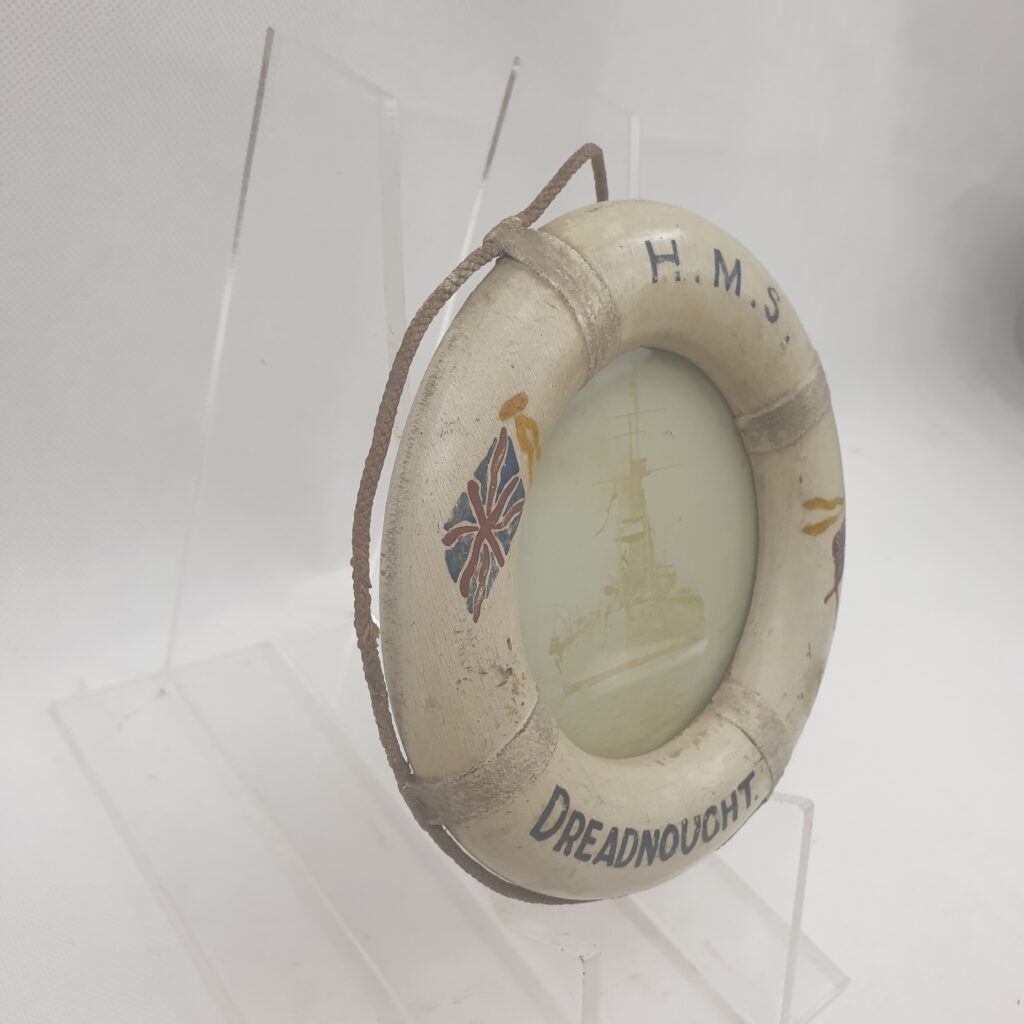 HMS Dreadnought 1905 Battleship Souvenir Life Ring With Original ...