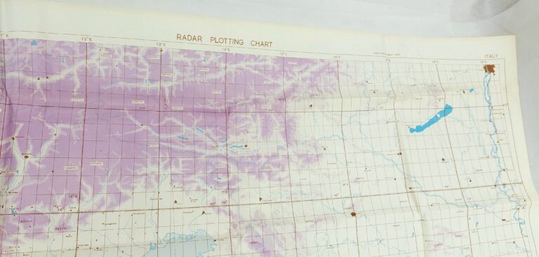 Original WW2 Air Ministry Radar Plotting Map of Italy c1945 - Sally ...