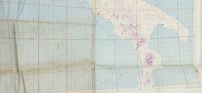 Original WW2 Air Ministry Radar Plotting Map of Italy c1945 - Sally ...