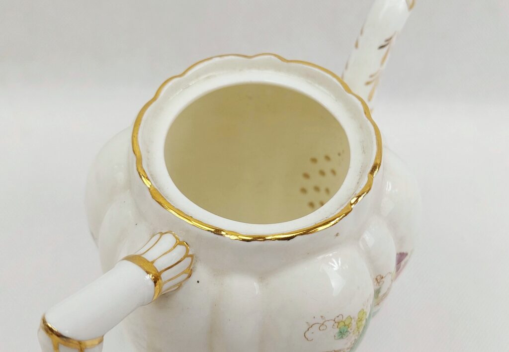 Foley China Teapot 1897 Queen Victorias 60 Years Of Reign - Sally Antiques