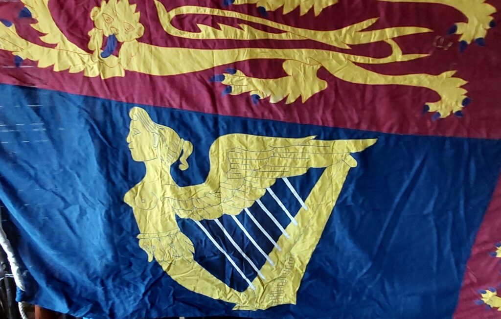 Royal Standard Flag Presented By Queen Elizabeth II To HMS Victory For ...