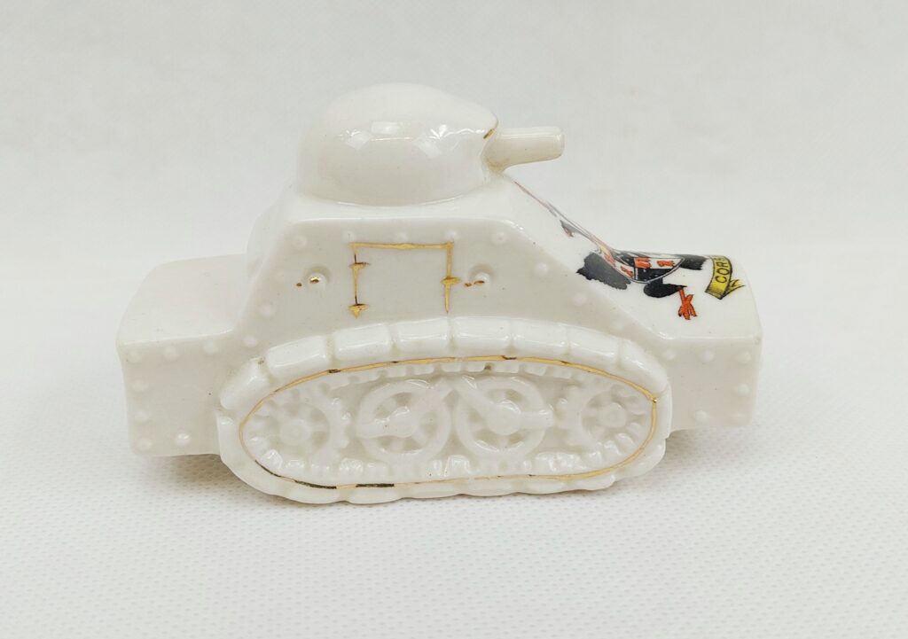 Corsham Crested Ware WW1 Tank By Arcadian China - Sally Antiques