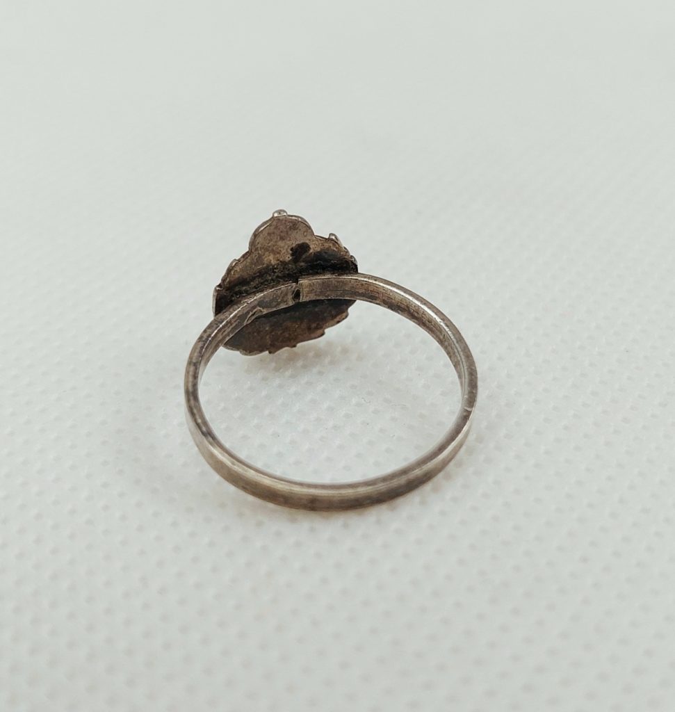 WW2 Sterling Silver & Enamel Auxiliary Territorial Service Ring - Sally ...