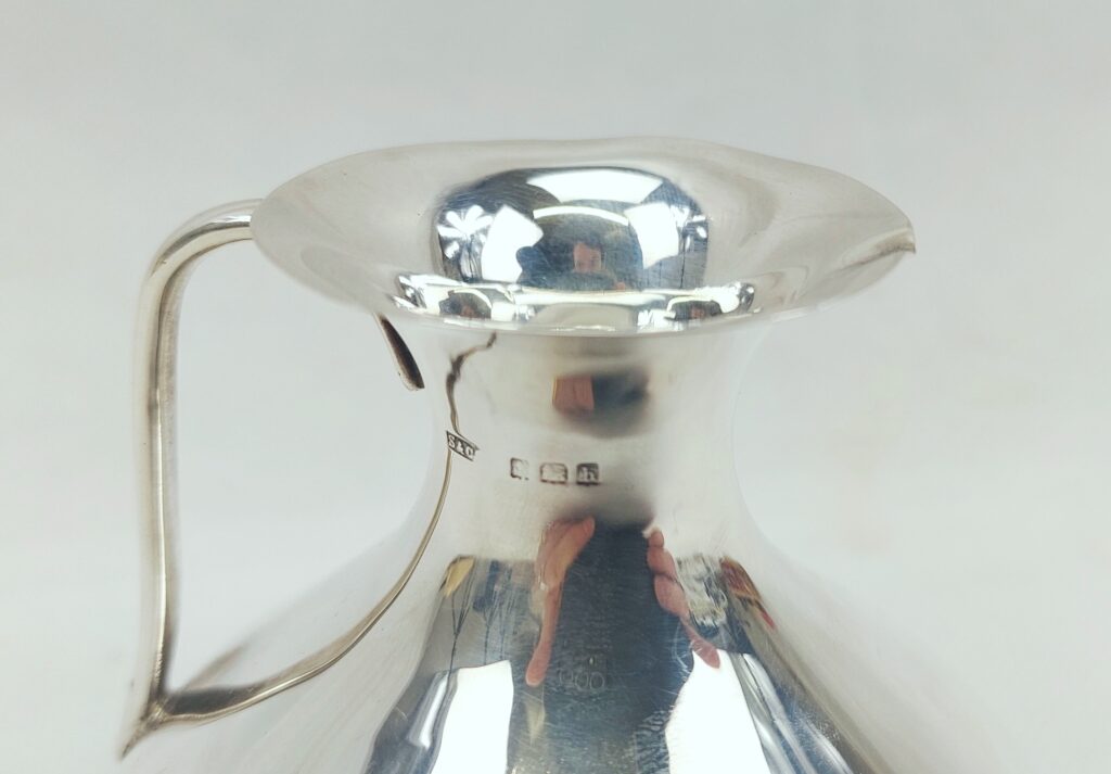 Small Sterling Silver Water Jug – Birmingham 1907 - Sally Antiques