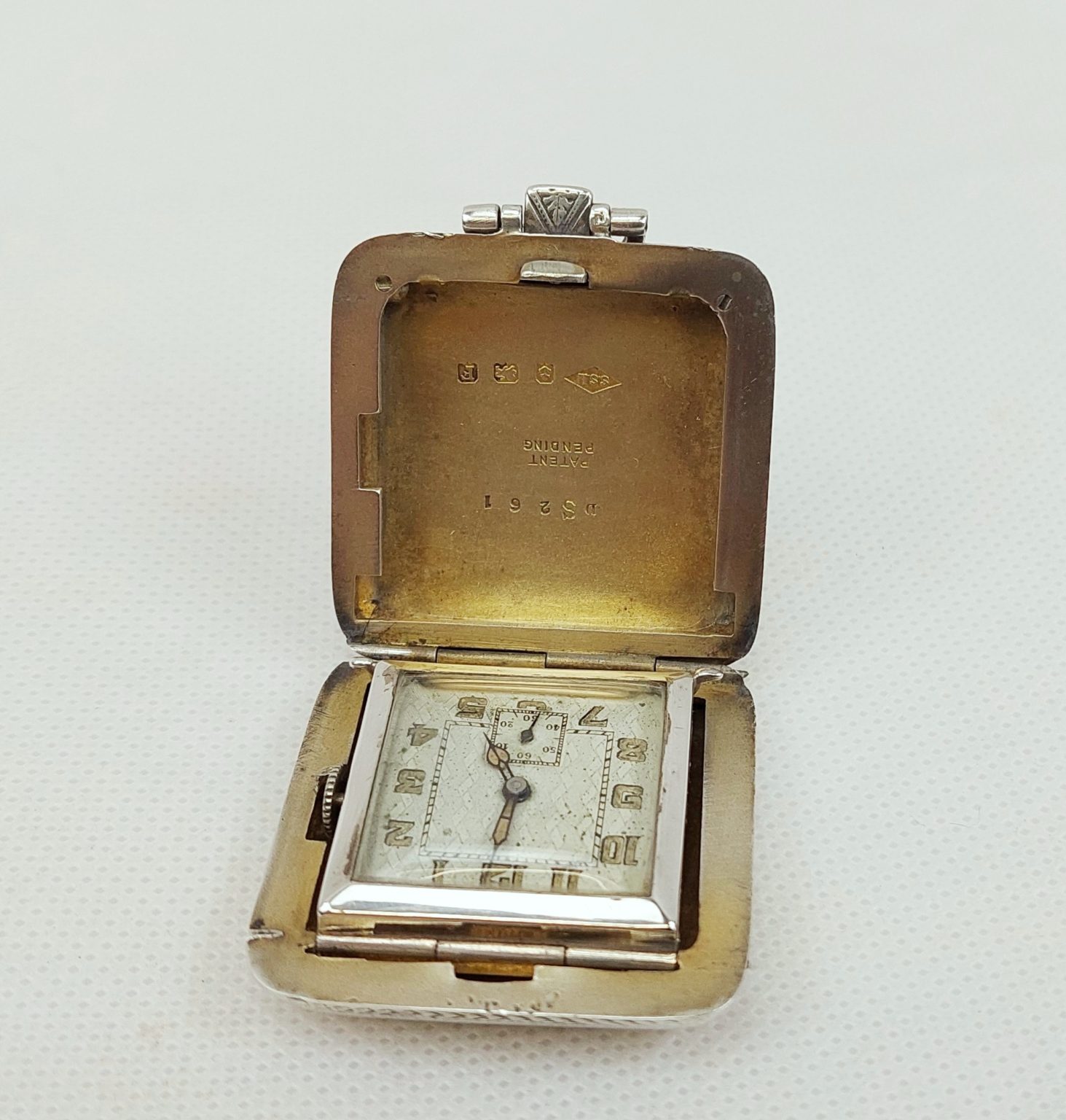 Art Deco Ladies Purse Watch Travel Clock By S.S.M. – Birmingham 1930 ...