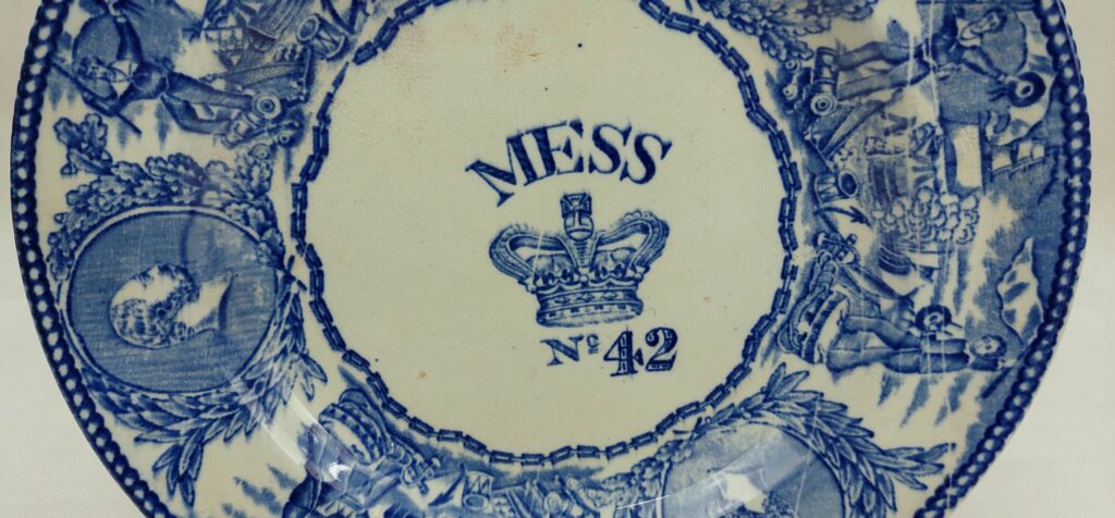 Edwardian Royal Navy Mess Plate No.42 by Bovey Tracey - Sally Antiques