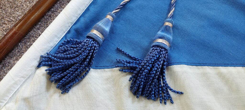 Scottish Ceremonial Parade Flag With Pole - Sally Antiques