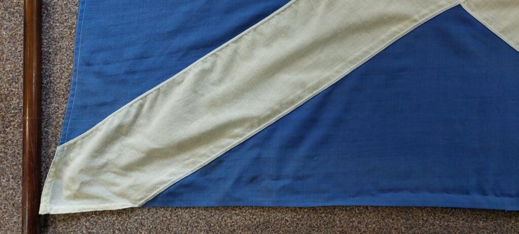 Scottish Ceremonial Parade Flag With Pole - Sally Antiques