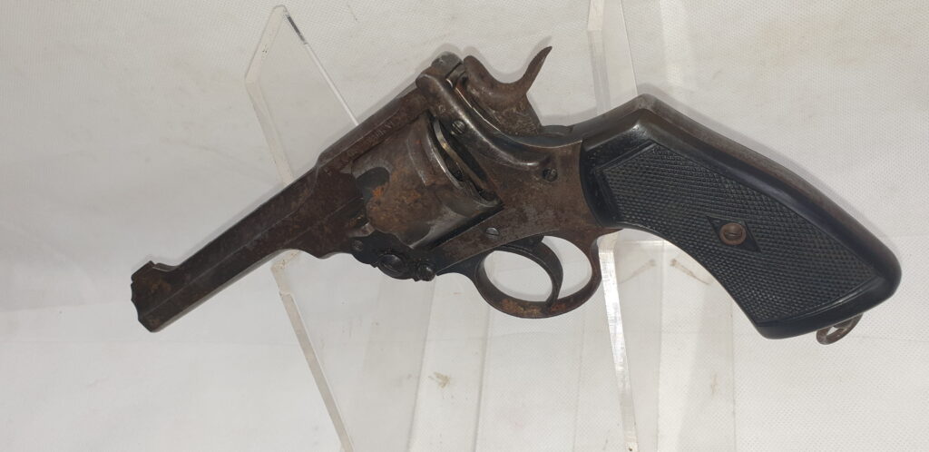 WW1 British 1917 Dated Webley Mk IV Revolver - Deactivated - Sally Antiques