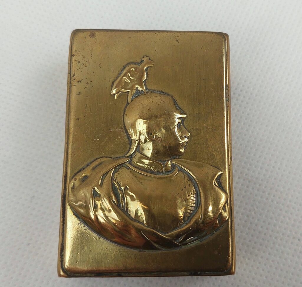 WW1 German Kaiser Matchbox Cover - Sally Antiques
