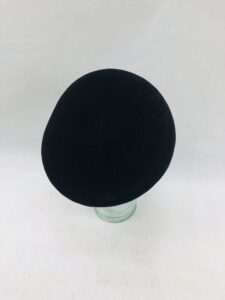 WW2 Royal Navy Black Cap With HMS Cap Tally - Sally Antiques