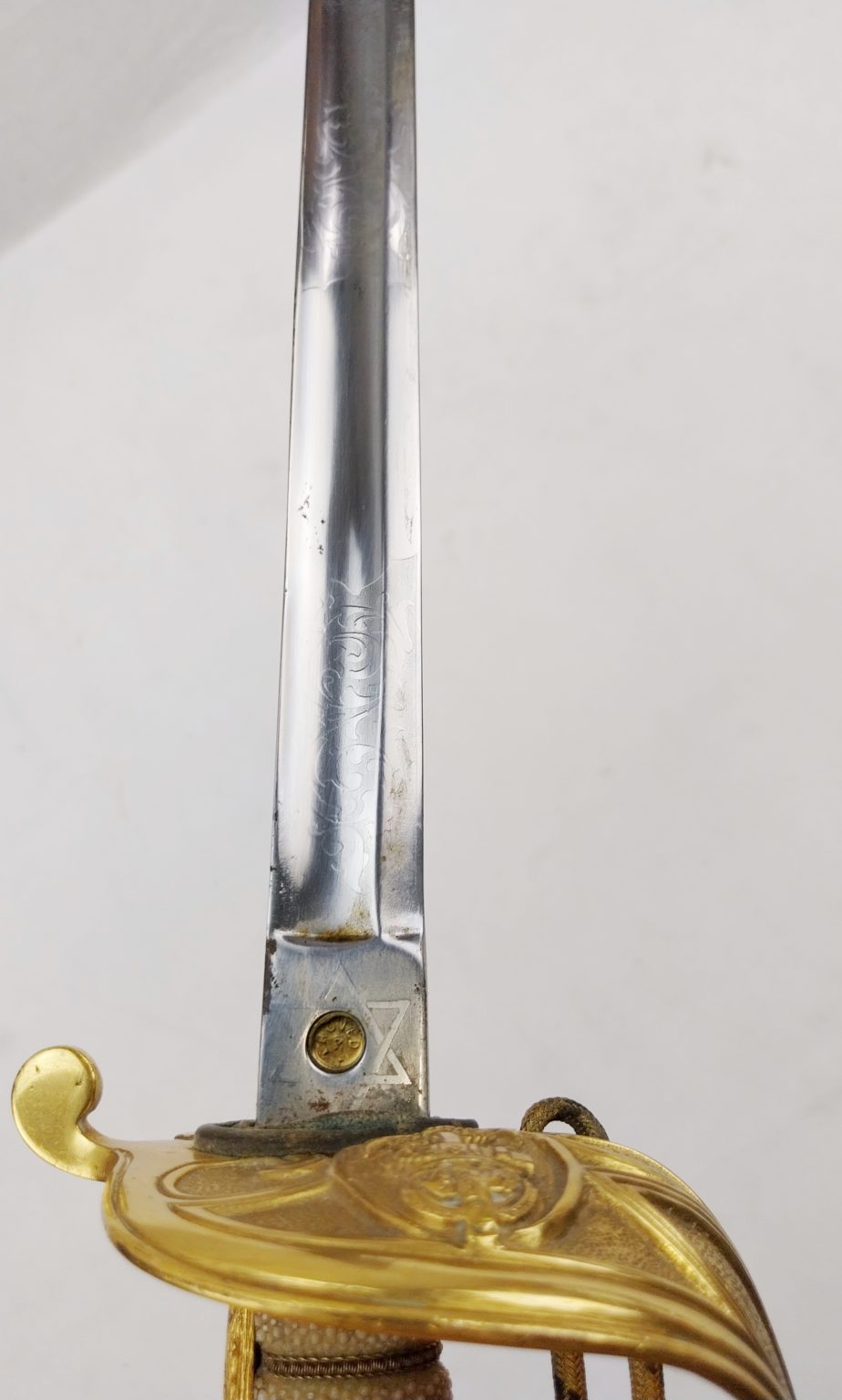 1827 Pattern Royal Navy Officers Sword and Scabbard - Sally Antiques